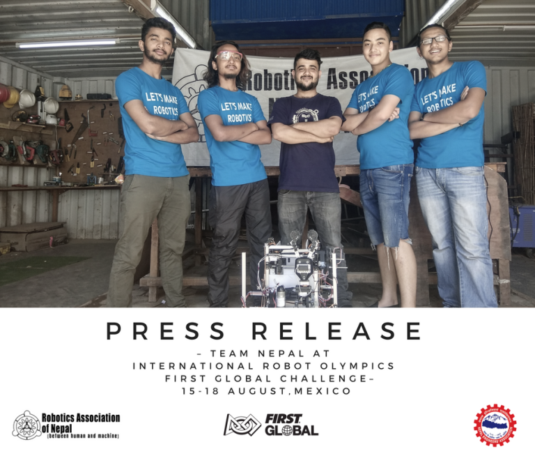 Press Release – Team Nepal, International Robot Olympics FIRST Global ...